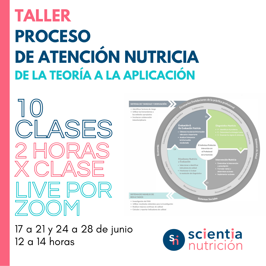 Taller Proceso De Atención Nutricia De La Teoría A La Aplicación